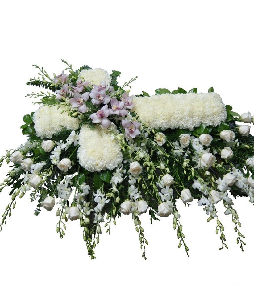Cross Casket Spray – Galiano Flowers & Gifts
